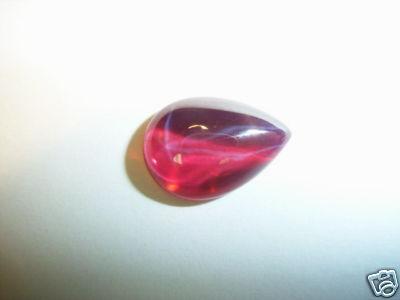 Transparent Star Ruby Pear Cab - Cubic Zirconia (CZ), Natural ...