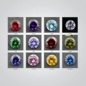 Cubic Zirconia Birthstone, Round - Cubic Zirconia (CZ), Natural ...